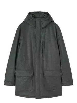 RETORI Padded Hooded Parka - Grey