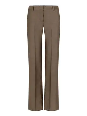 HEIRLOME Petula Mid-rise Silk Trousers - Olive