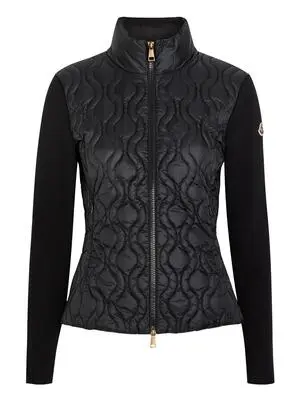 MONCLER Moncler Quilted Cotton And Nylon Cardigan