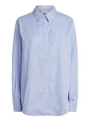 ANINE BING Anine Bing Oversized Striped Cotton Shirt