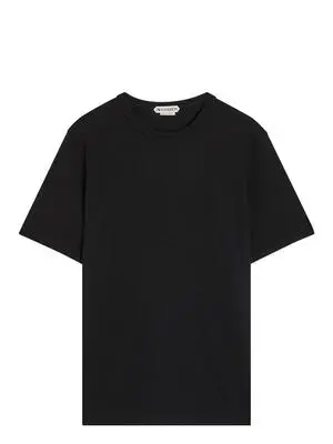 JW Anderson Logo-embroidered Cotton T-shirt - Black