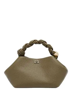 GANNI Ganni Bou Small Top-Handle Bag Green