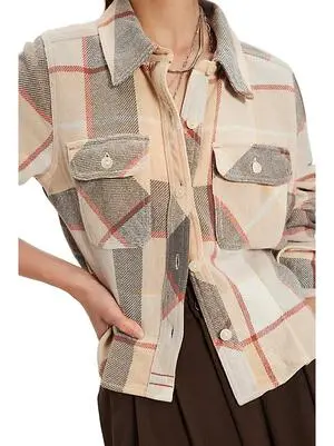 We The Free Winnie Plaid Shirt - Maple Combo