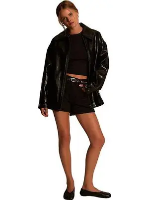 AGOLDE Parker Long Denim Shorts - Phase