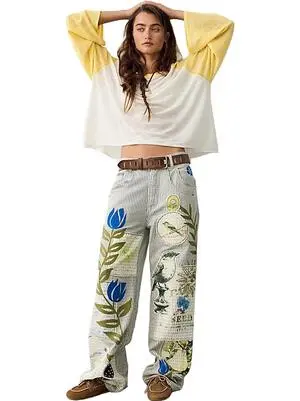 We The Free Holland Boyfriend Jeans - Blue Combo