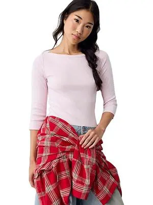 We The Free Atlas Boat Neck 3/4 Sleeve Top - Tiny Dancer