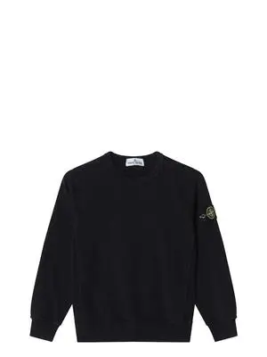 Stone Island Cotton Crewneck Sweatshirt - Black