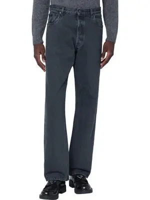 Prada Regular Fit Cotton Denim Jeans - Blue