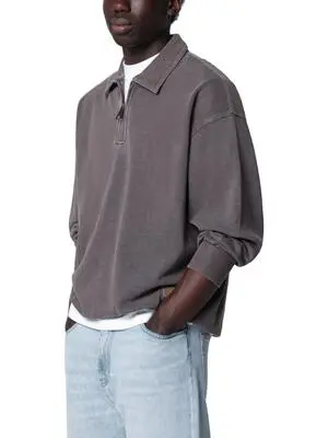 Carhartt Work In Progress Harper Polo In Heavy Cotton Jersey, Tobacco - Brown
