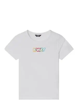 K-WAY Emel T-shirt With Logo - White