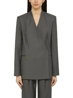 Loulou De Saison Single-breasted Blazer - Grey