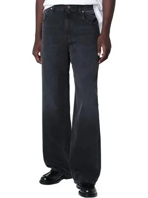 Séfr Relaxed Cut Washed Jeans - Black