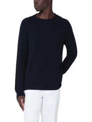 Tagliatore Cashmere Crew Neck Sweater - Blue
