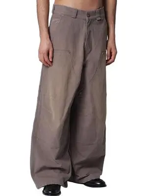 WILLY CHAVARRIA Graphite Double Knee Trousers - Grey