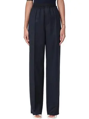 Bottega Veneta Wide Leg Wool Trousers - Black