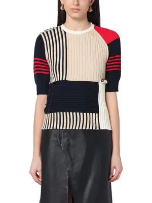 Bottega Veneta Bottega Veneta Striped Cotton Sweater Multicolor