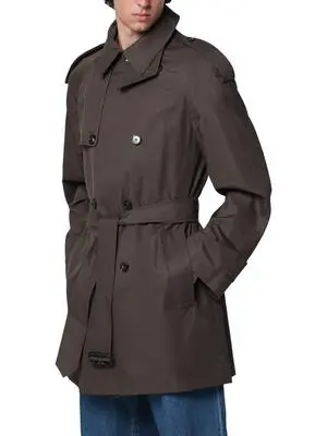 Burberry Leadenham Mid-length Gabardine Trench Coat - Brown