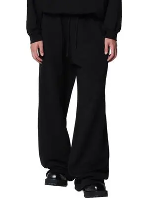 Balenciaga Jogger Trousers With Logo Print - Black