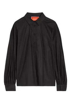 La DoubleJ Poet Cotton Poplin Shirt - Black