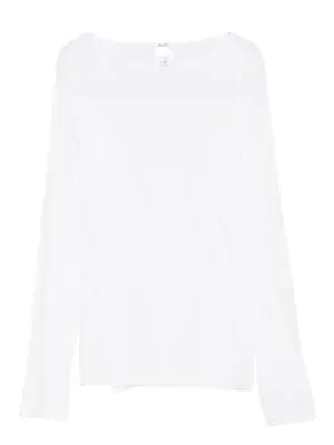 Wolford Long Sleeve Crew Neck Top - White