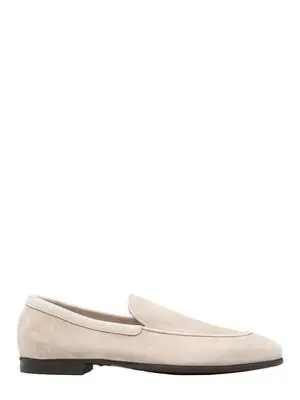 John Lobb John Lobb Tyne Suede Loafers Beige