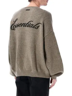 ESSENTIALS T-shirt With Embroidered Logo - Beige
