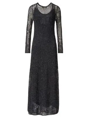 Fabiana Filippi Lace Maxi Dress - Blue