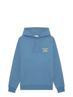 Drole De Monsieur Slogan Hoodie - Blue