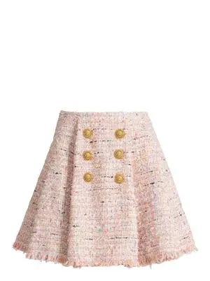 Balmain Tweed Mini Skirt - Multi