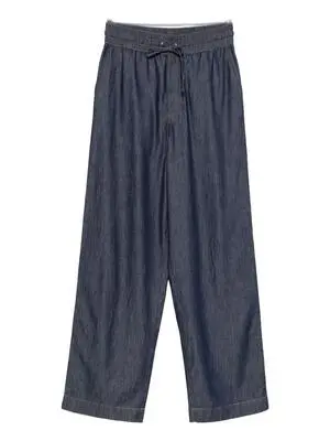 Loewe Wide-leg Drawstring Trousers - Blue