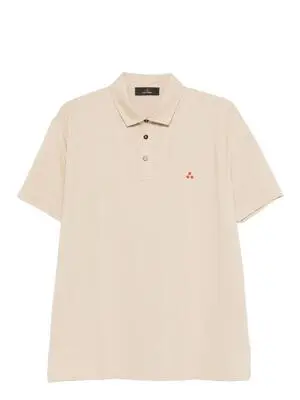 Peuterey Polo Shirt With Logo - Beige