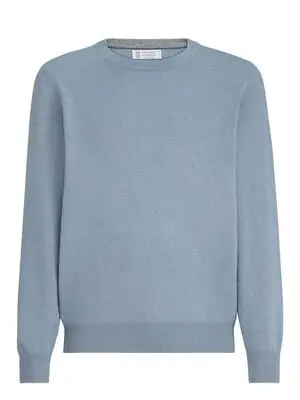 Brunello Cucinelli Brunello Cucinelli Cashmere Crewneck Sweater Sky Blue