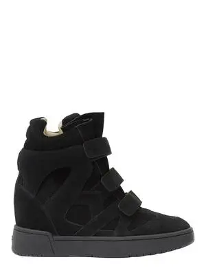 Isabel Marant Étoile Im3 High-top Sneakers With Embossed Logo - Black
