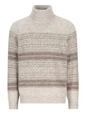 Brunello Cucinelli Wool Turtle-neck Jumper - Grey