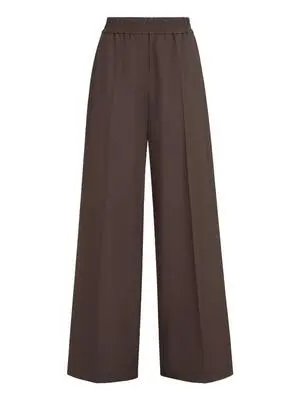 Brunello Cucinelli Loose Fit Wool Trousers - Brown