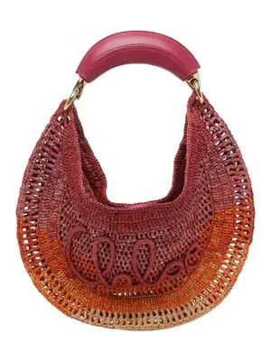Chloé Summer Banana Raffia Hobo Bag - Multi