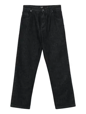 Fendi Fendi Straight Leg Jeans Black