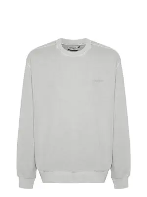 Carhartt Work In Progress Duster Script Cotton Sweatshirt - Grey