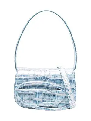 DIESEL® Diesel 1DR Leather Shoulder Bag Sky Blue