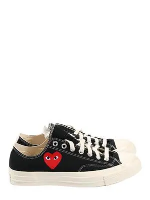 Play Comme Des Garcon Chuck Taylor Sneakers - Black