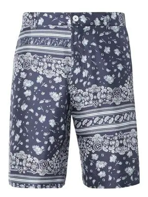 Fendi Bermuda Bandana Silk Shorts - Multi