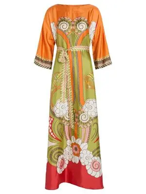 La DoubleJ Printed Silk Maxi Dress - Multicoloured