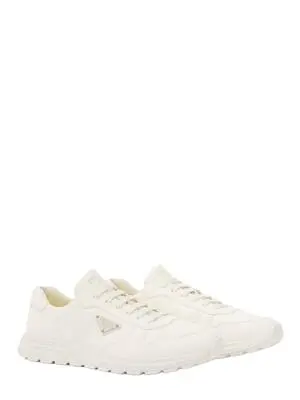 Prada Prax 2.0 Leather Sneakers - White