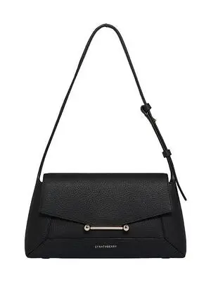 Strathberry Mosaic Leather Shoulder Bag - Black