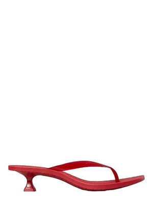 Tory Burch Tory Burch Jelly Heel Flip Flop Red