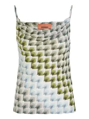 Missoni Patterned Cowl Neck Top - Multicoloured