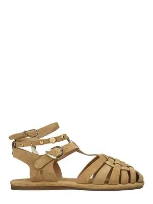 ANCIENT GREEK SANDALS Ancient Greek Sandals Suede Karina Gladiator Sandals Beige