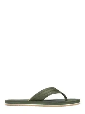 Tommy Hilfiger Perforated Logo-patch Flip Flops - Green