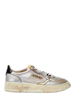 AUTRY Medalist Sneakers With -tone Metallic Finish - Silver