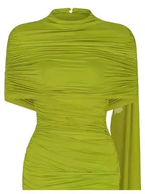ATOIR Elsie Ruched Draped-panel Mini Dress - Green